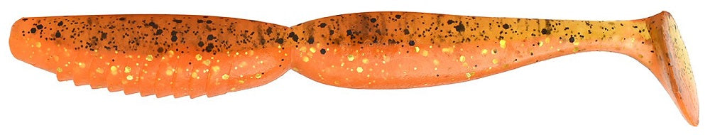 Megabass Spindle Worm 5" Tinsel Orange