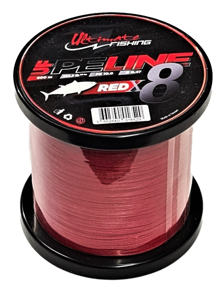 Ultimate Fishing PE Line x8 PE#10 123lb 600M Red